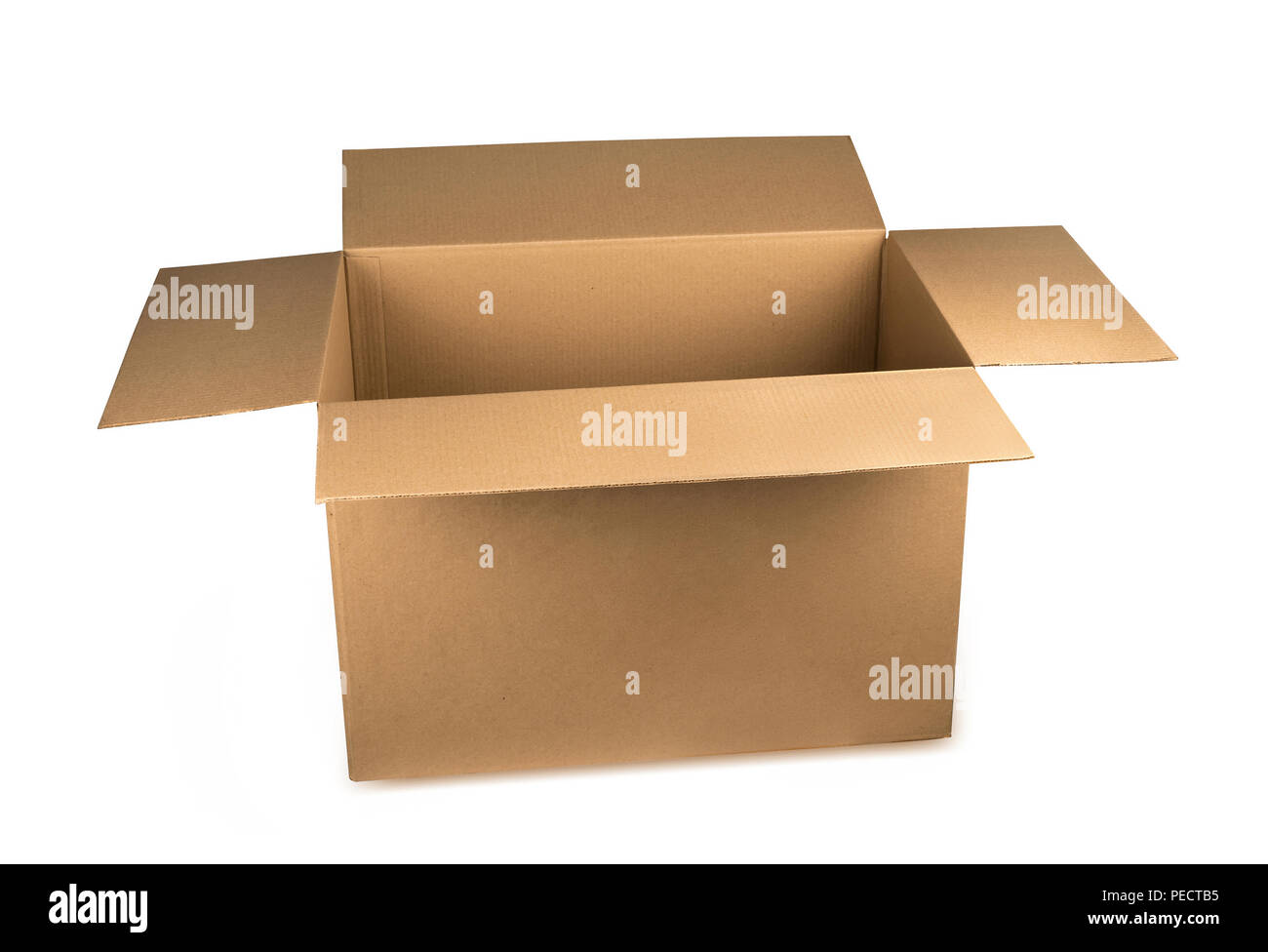 cardboard box isolated on a white background with clipping path Stock ...