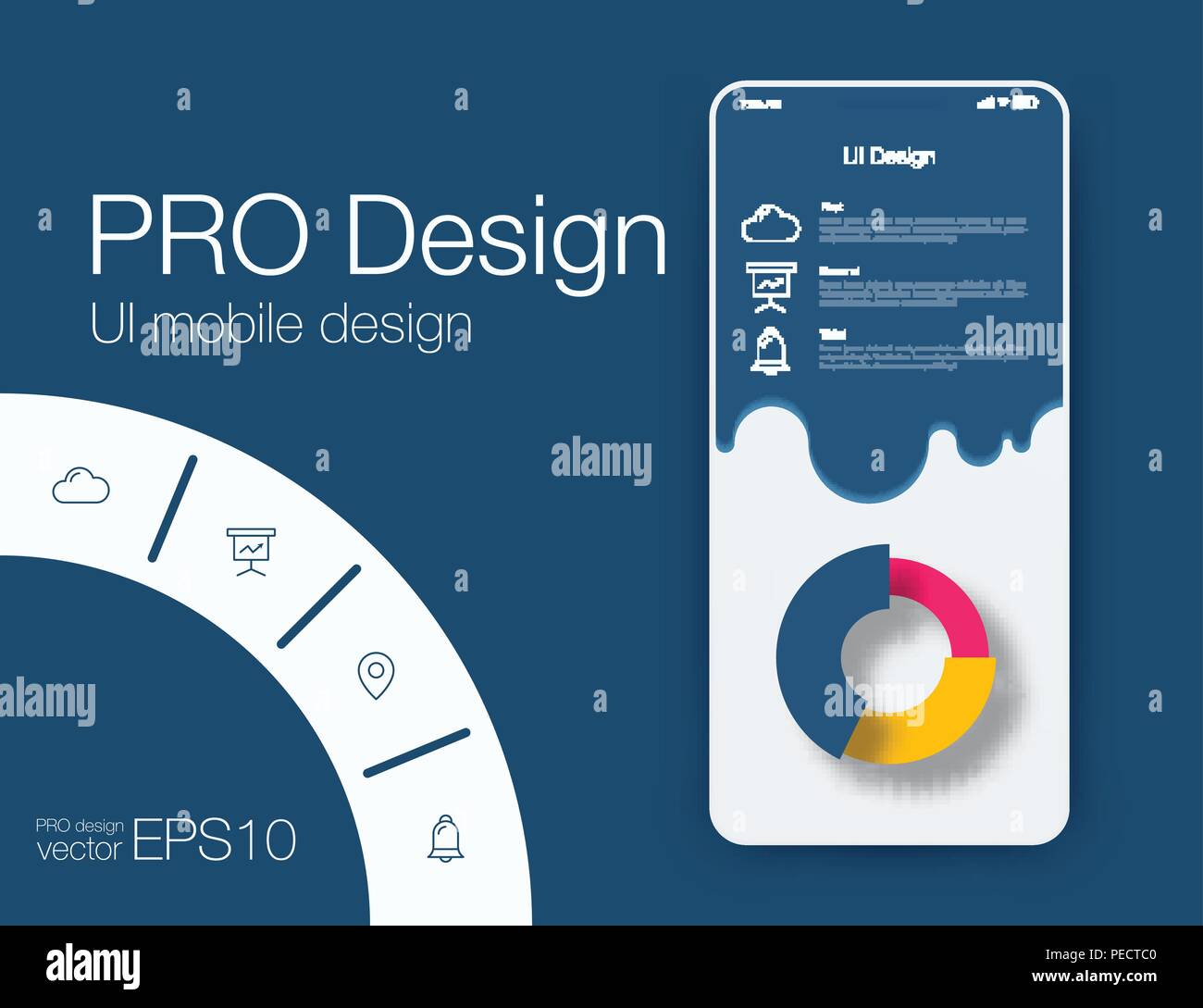 Date application UI design concept stock vector Stock Vector Image ...