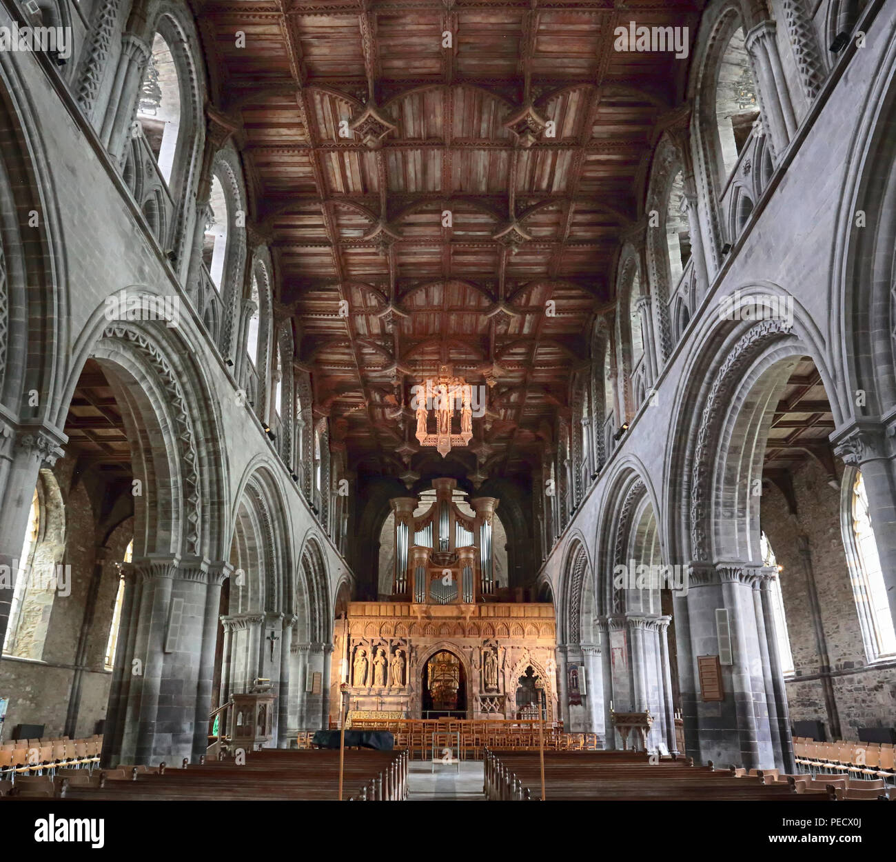 Interior st davids cathedral in hi-res stock photography and images - Alamy