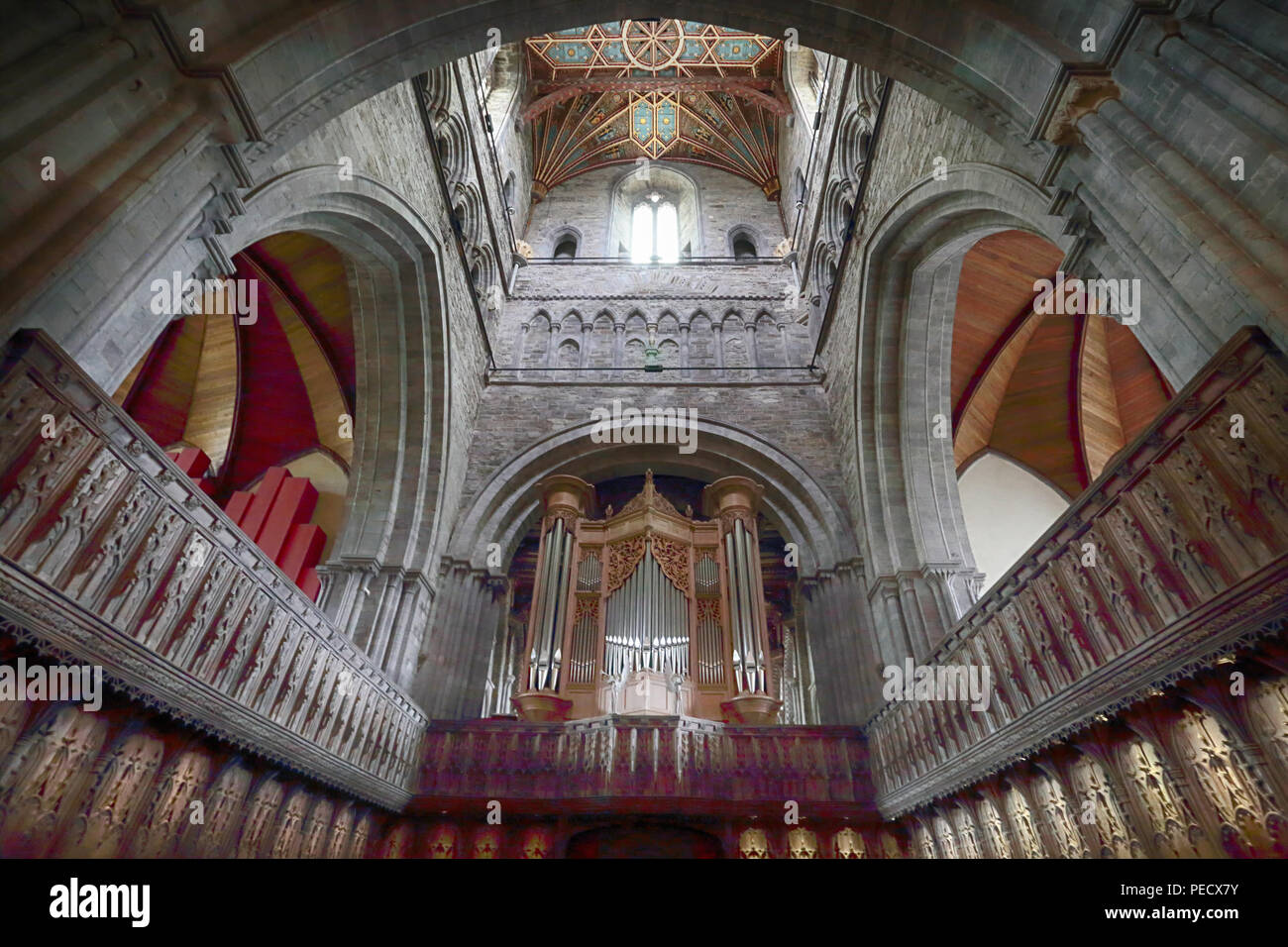 St davids ceiling cathedral hi-res stock photography and images - Alamy