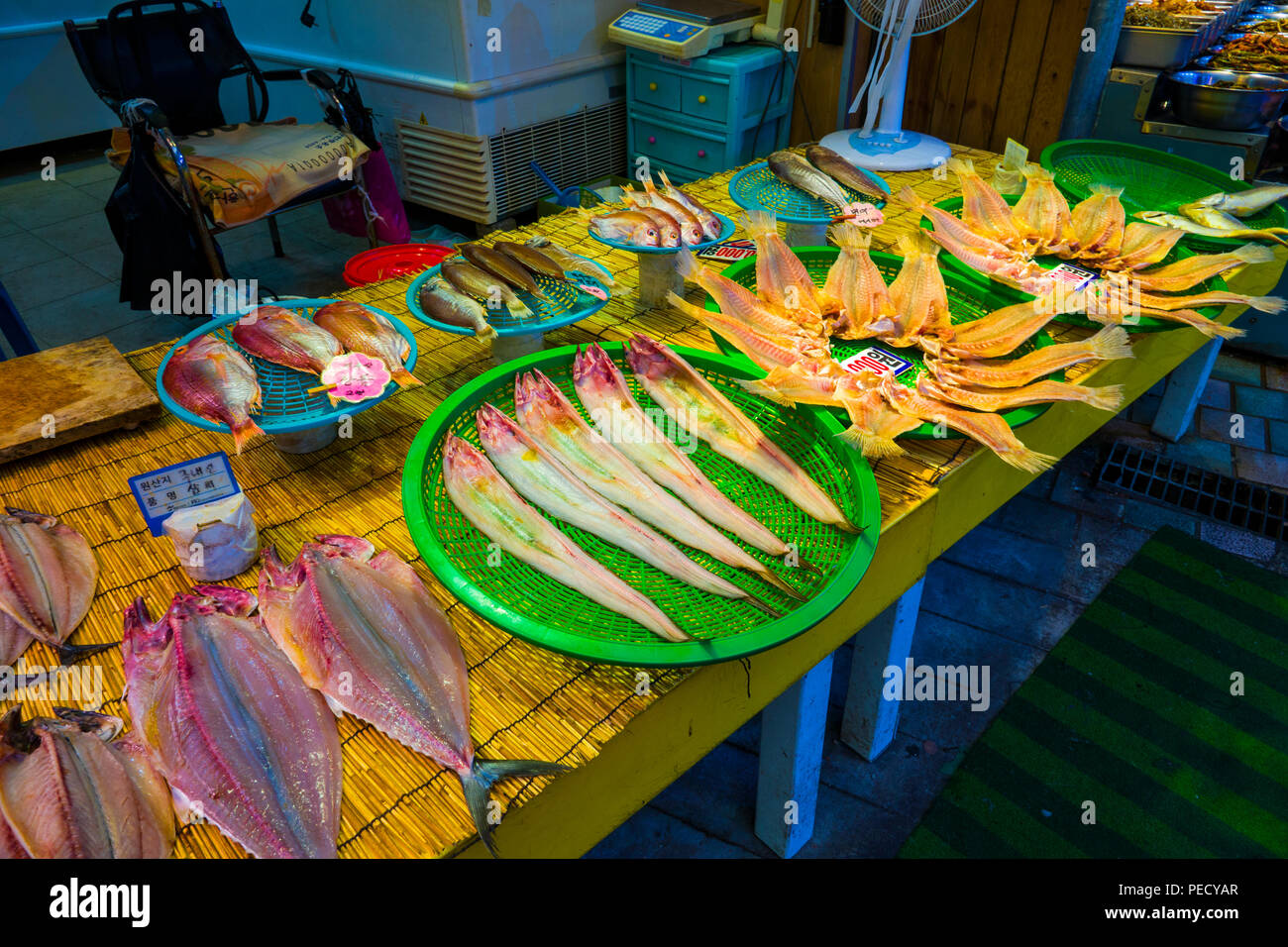 Dongmun Market Fish Jeju Island South Korea Strait Asia Stock Photo - Alamy