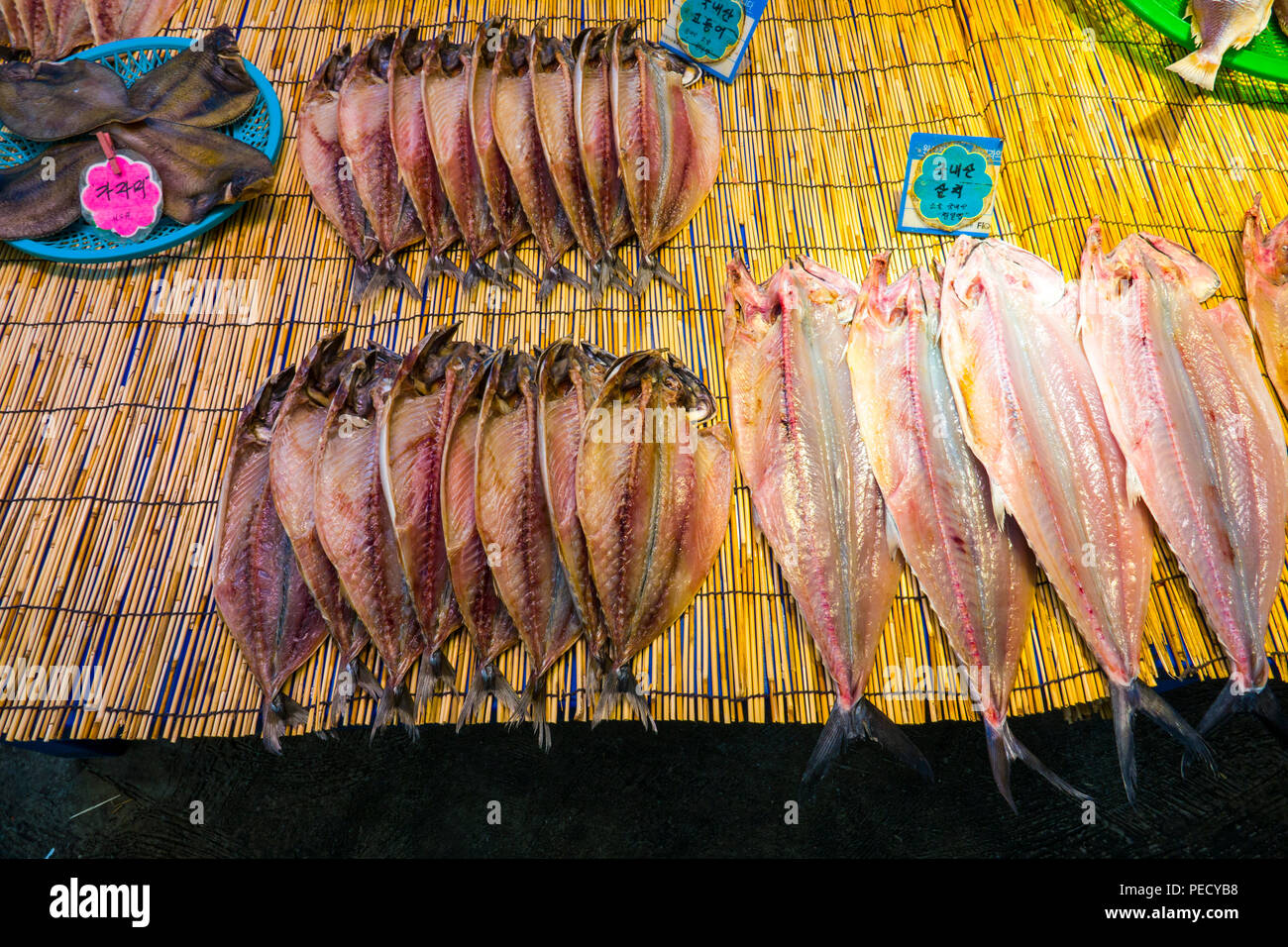 Dongmun Market Fish Jeju Island South Korea Strait Asia Stock Photo - Alamy