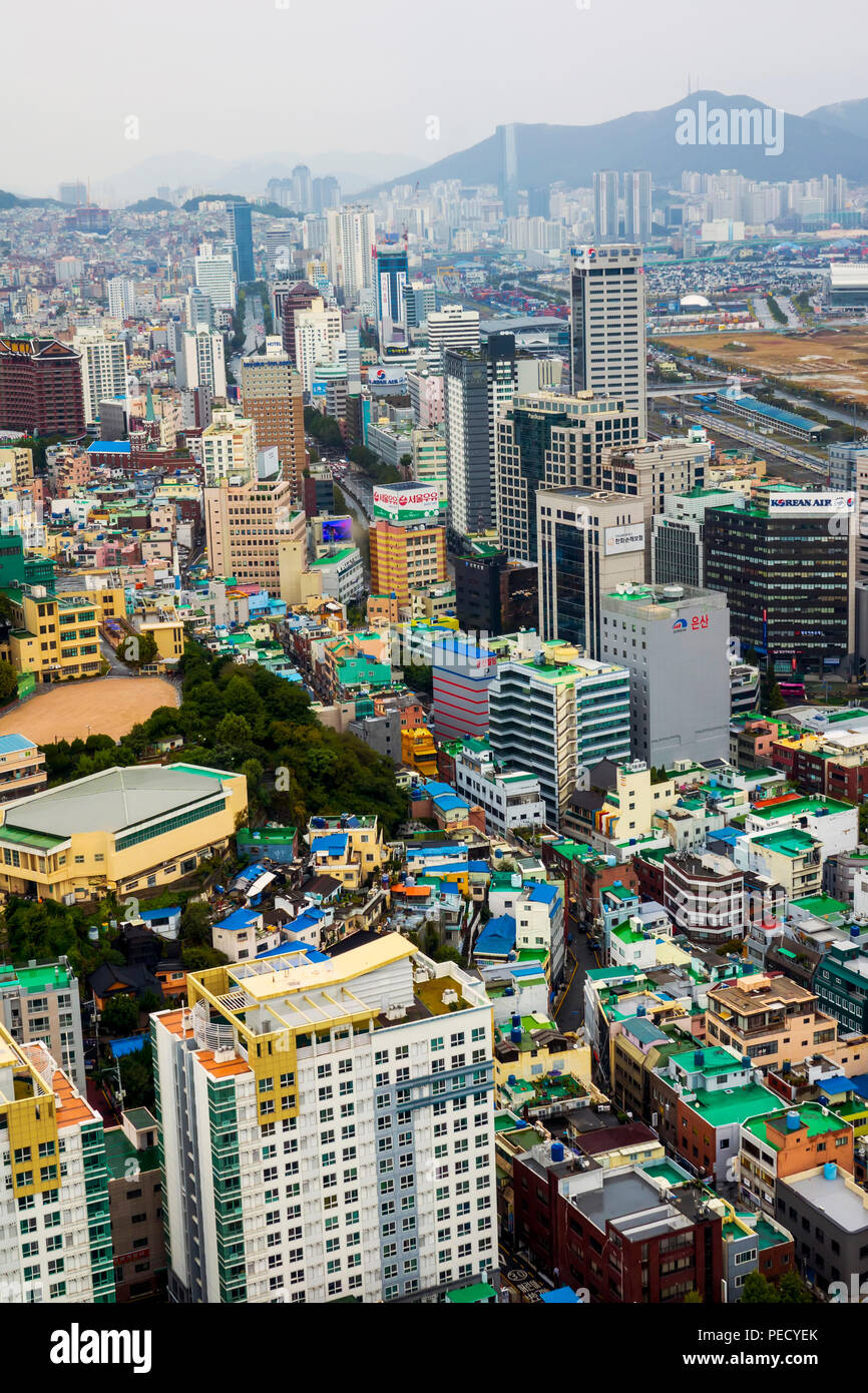 View of Busan from Observatory Tower Pusan South Korea Asia Stock Photo ...