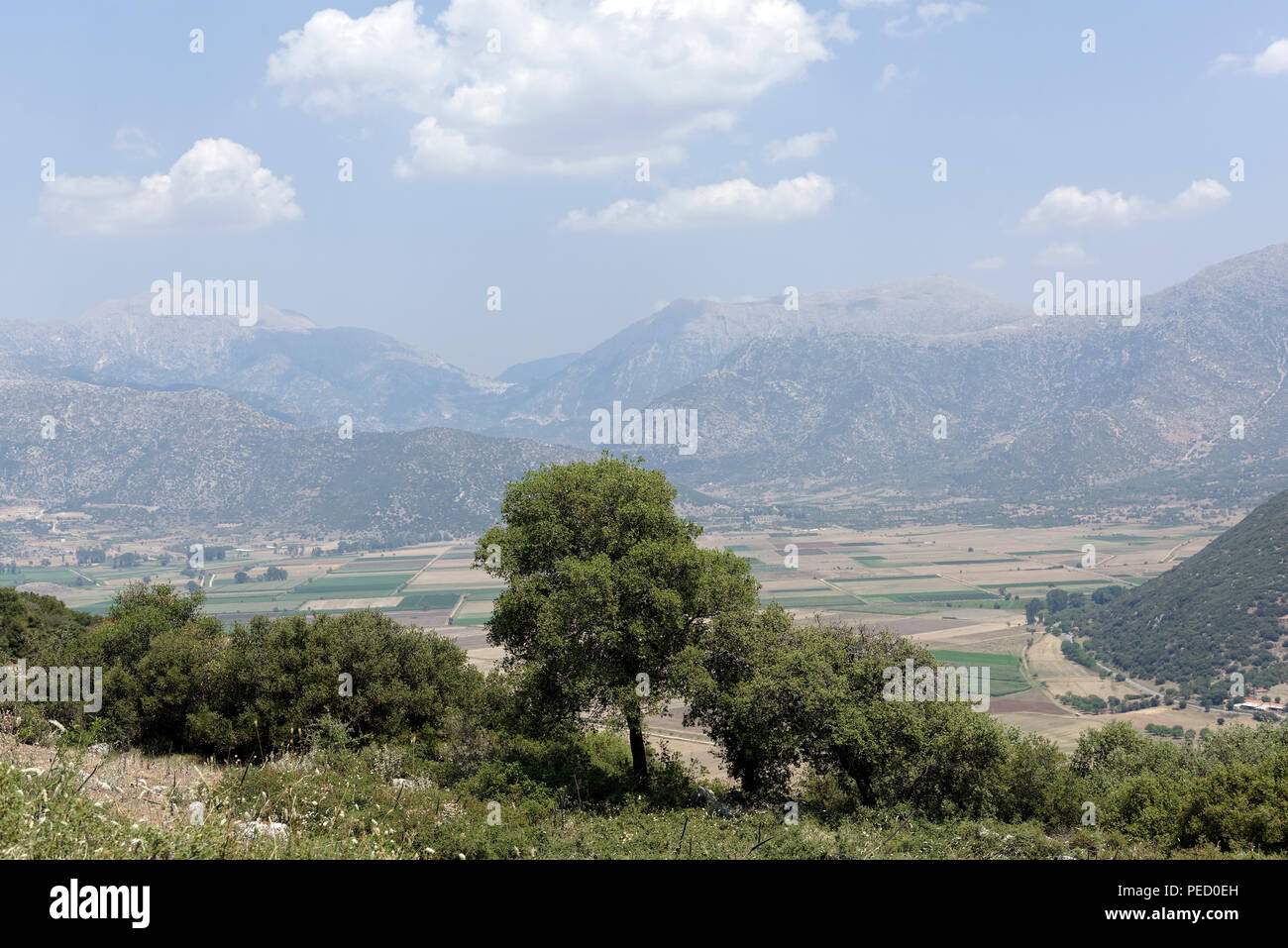 A spectacular view of the valley of Kandila from the ancient site of ...