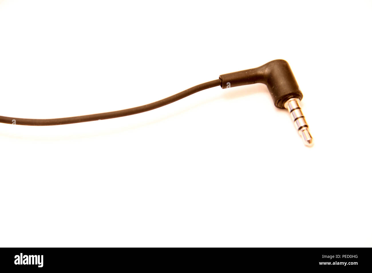 Mini-jack Plug Sound for headphones isolated on the white background ...