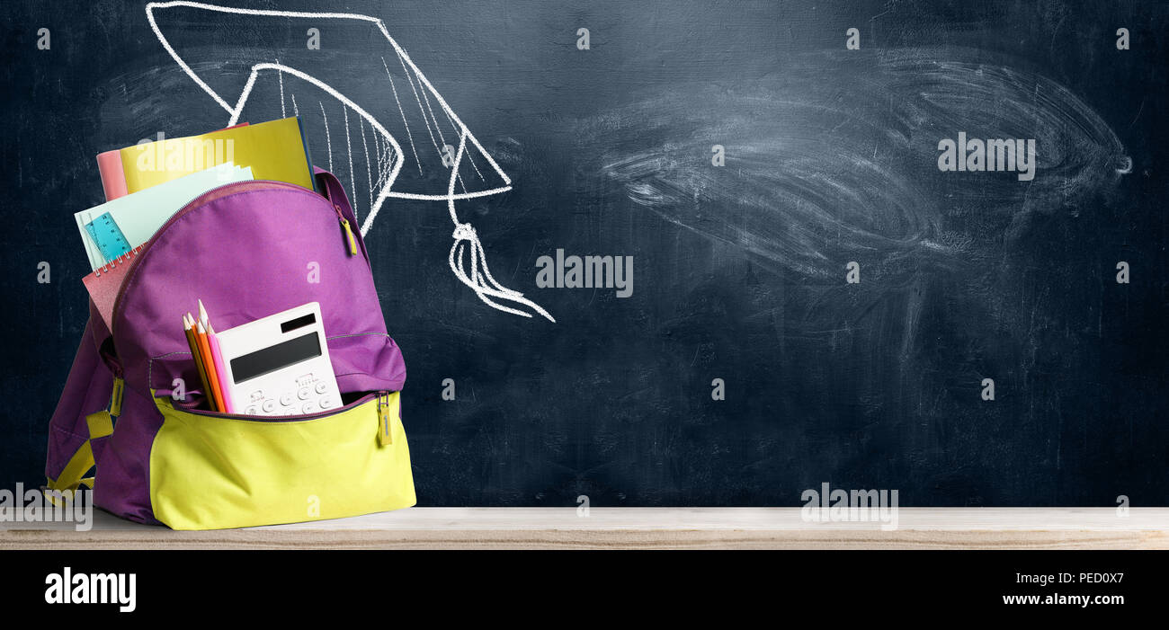 Back to school backpack Stock Photo - Alamy