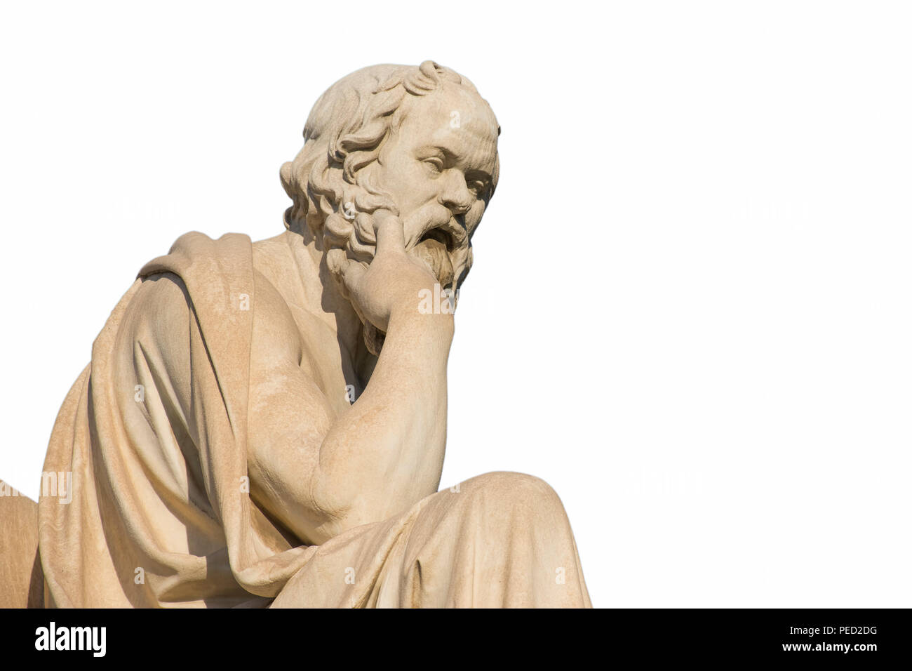 Greek philosopher Socrates in front of the National Academy of Athens ...