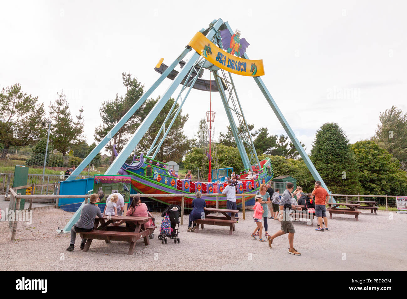 Sea Dragon boat ride at Woodlands family theme park ,Totnes ,Devon ...