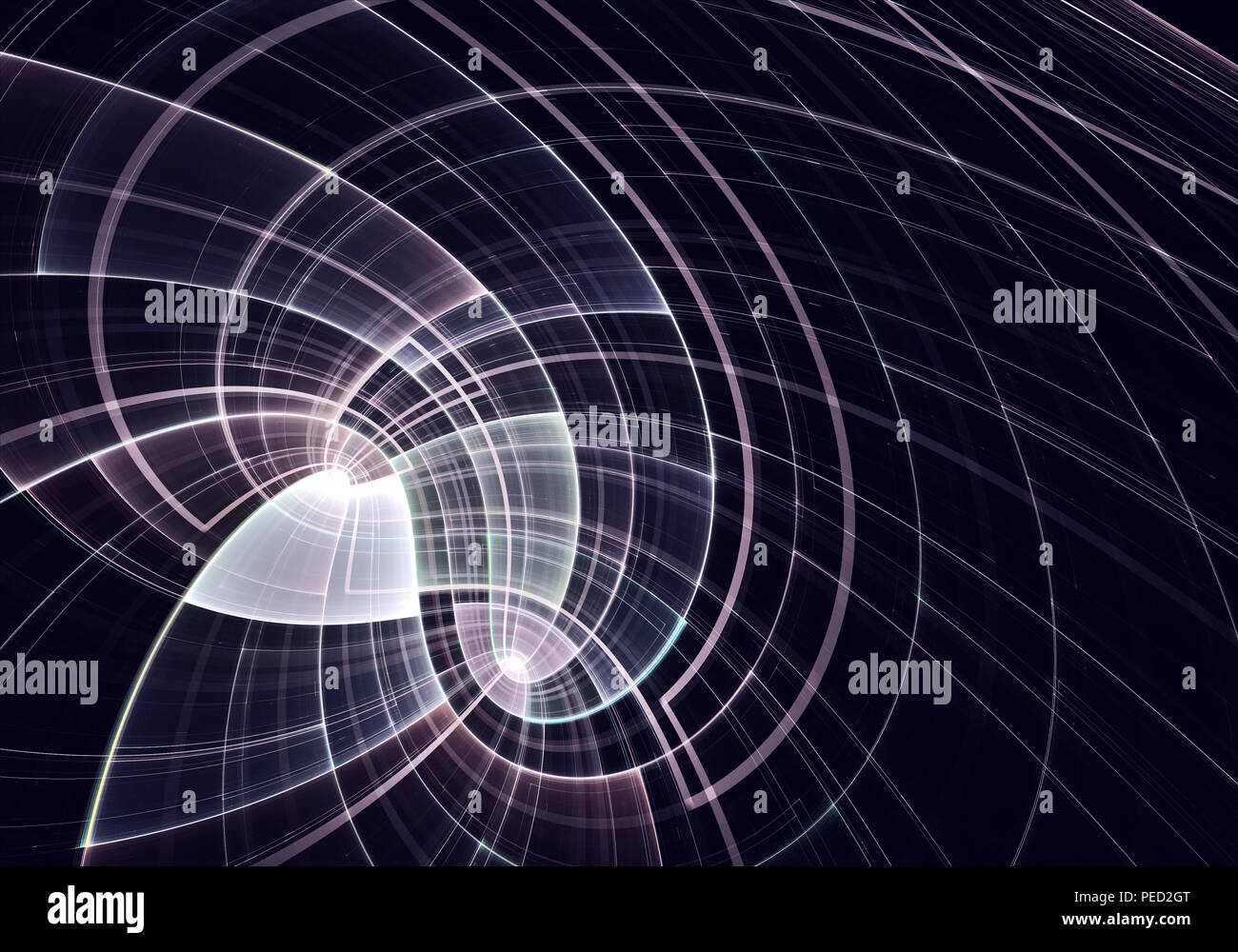 Abstract technology 3D illustration. Pattern, flyer, banner, graphic ...