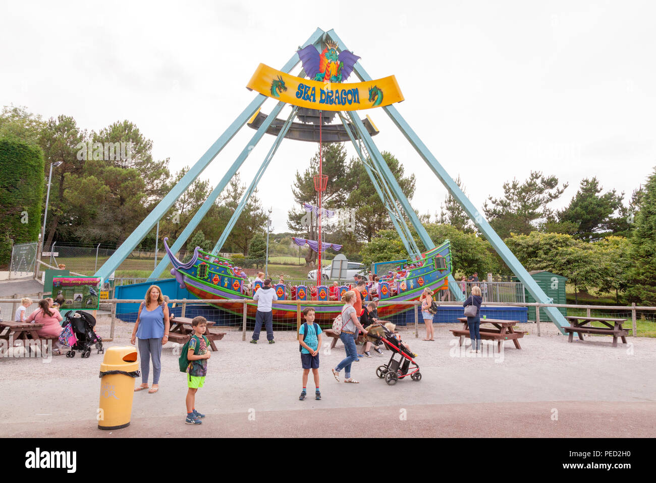 Sea Dragon boat ride at Woodlands family theme park ,Totnes ,Devon ...
