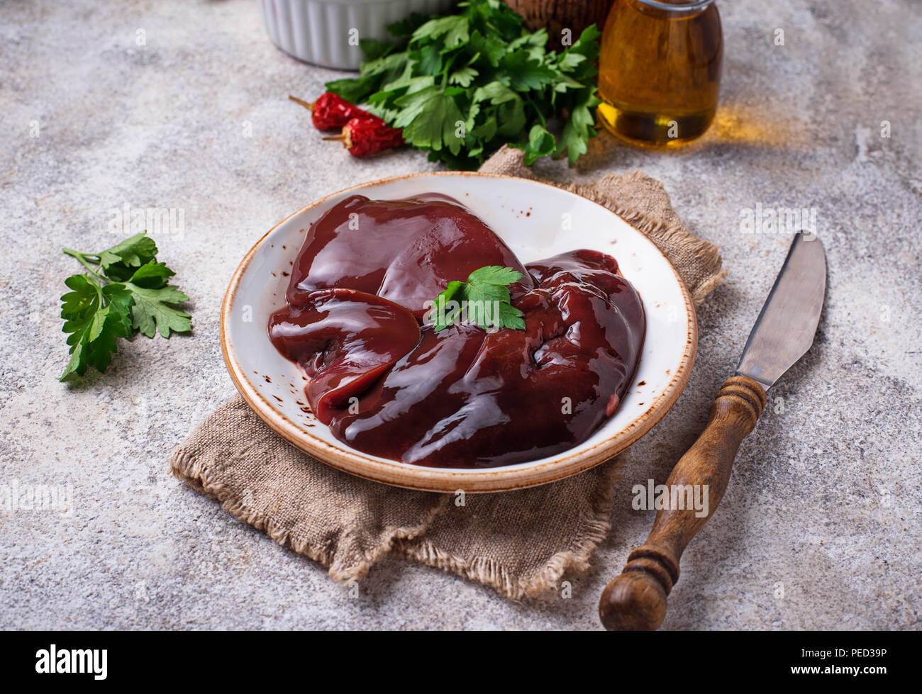 Liver meat hi-res stock photography and images - Alamy