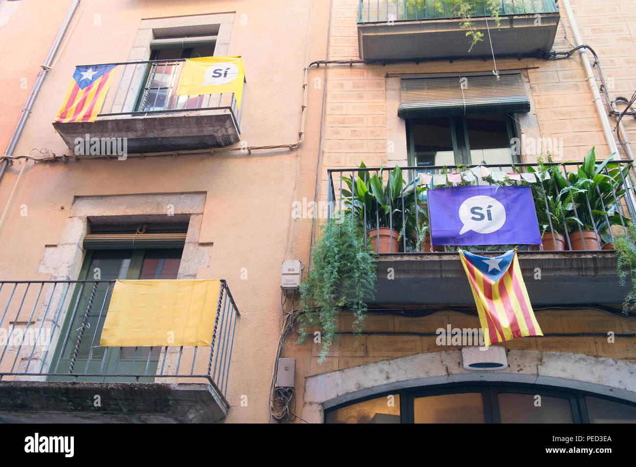 Capital Girona of Spanish province Catalonia Stock Photo - Alamy