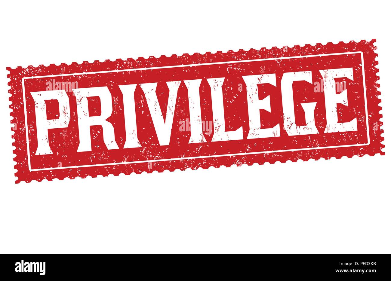 Privilege sign or stamp on white background, vector illustration Stock ...