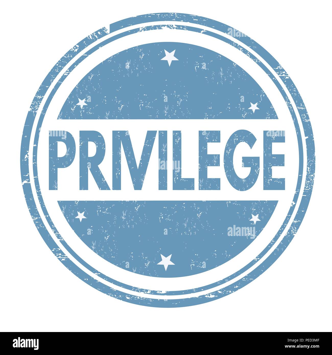 Privilege sign or stamp on white background, vector illustration Stock ...