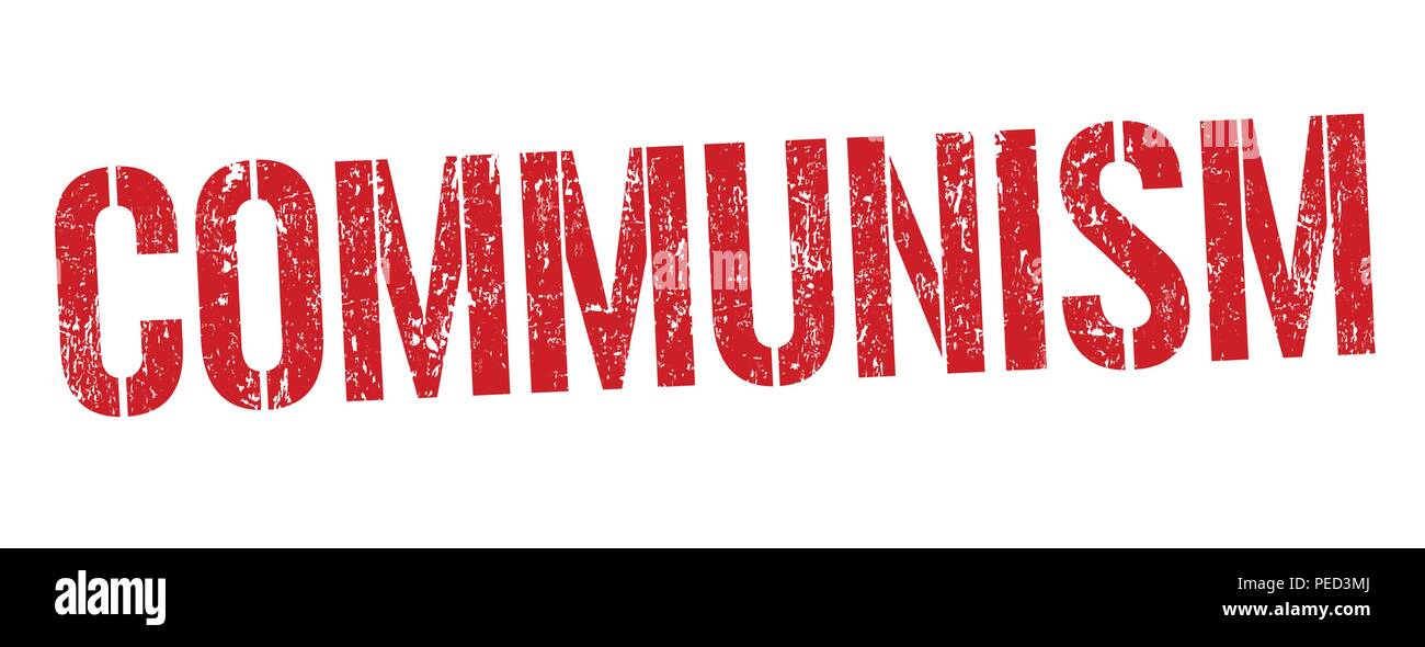 Communism sign or stamp on white background, vector illustration Stock ...