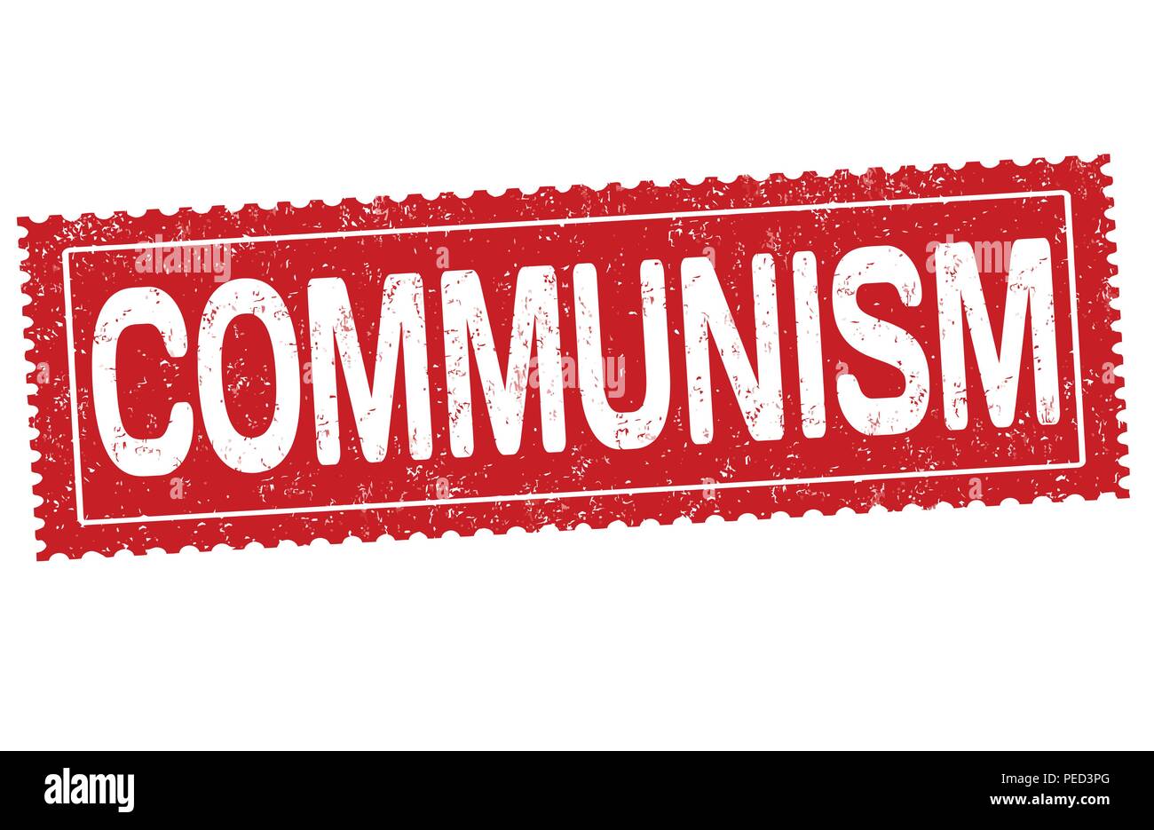 Communism sign or stamp on white background, vector illustration Stock ...
