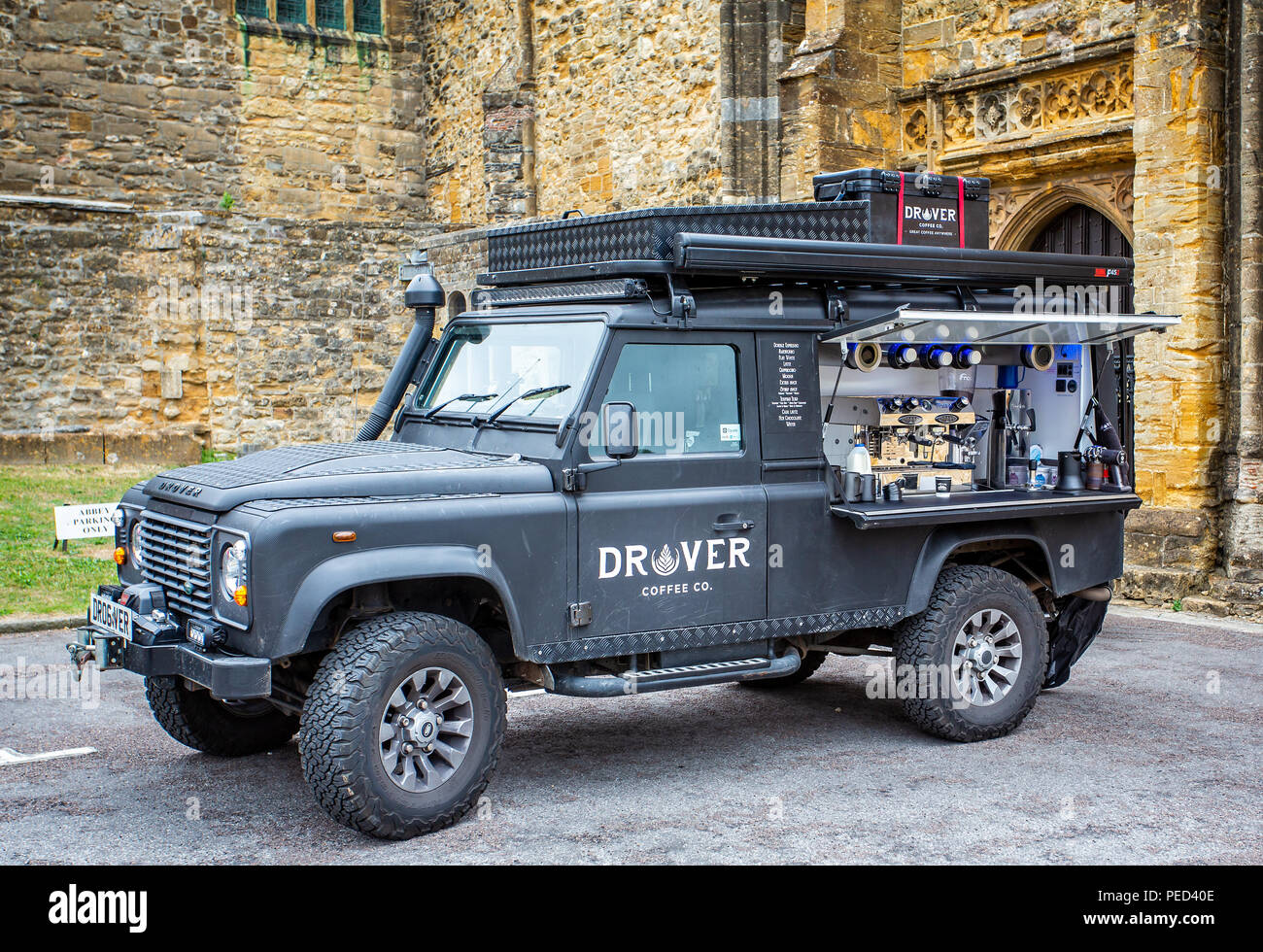 Landrover selling coffee hi-res stock photography and images - Alamy