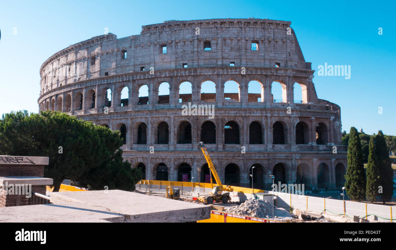 The Colosseum, also known as the Flavian Amphitheater, Built in 70-80 ...