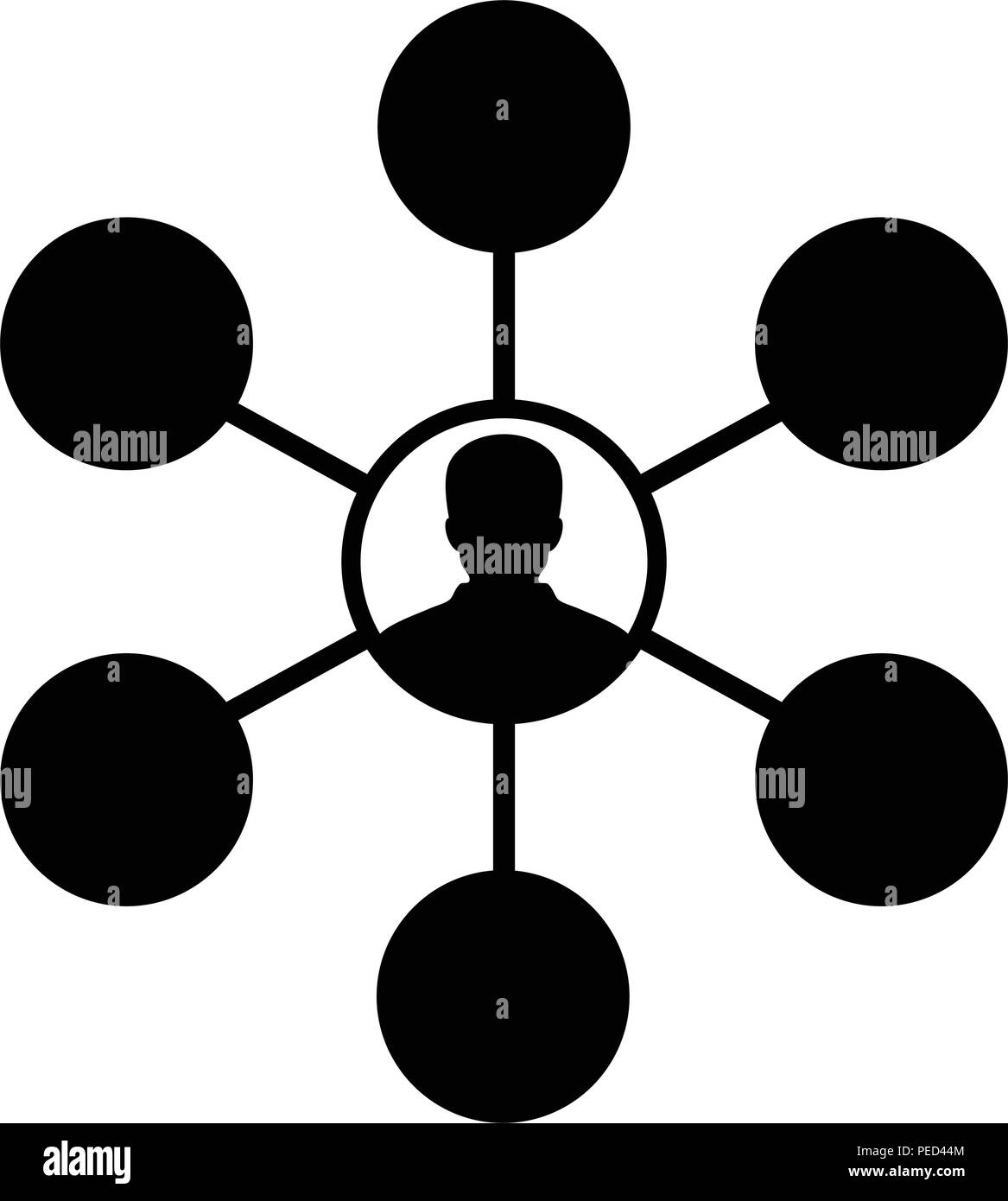 Network icon vector male group of persons symbol avatar for multiple ...