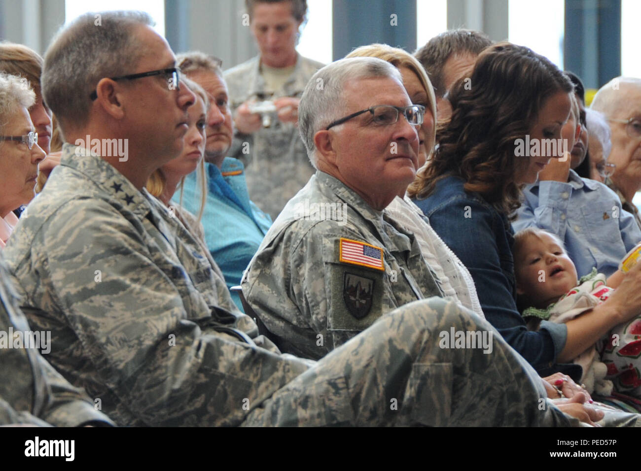 Col. Daniel Danaher sits next to Maj. Gen. Daryl Bohac, the Nebraska ...