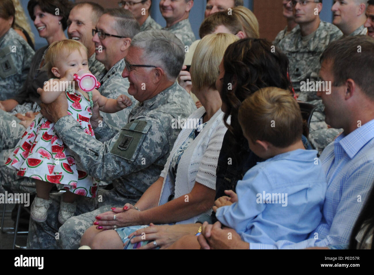 Col. Daniel Danaher sits next to Maj. Gen. Daryl Bohac, the Nebraska ...