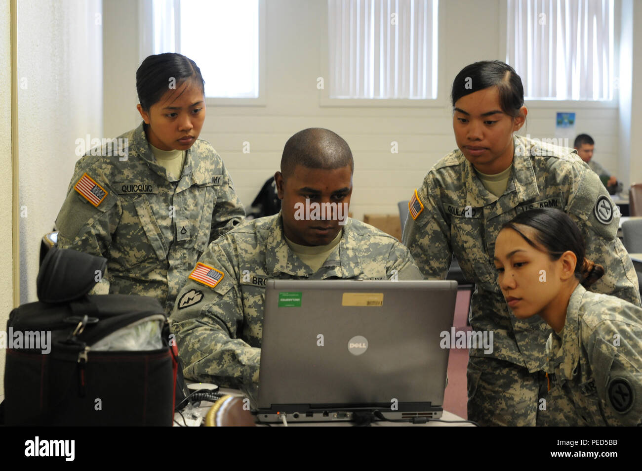 U.S. Army Reserve Soldiers of the 302nd Transportation Terminal ...