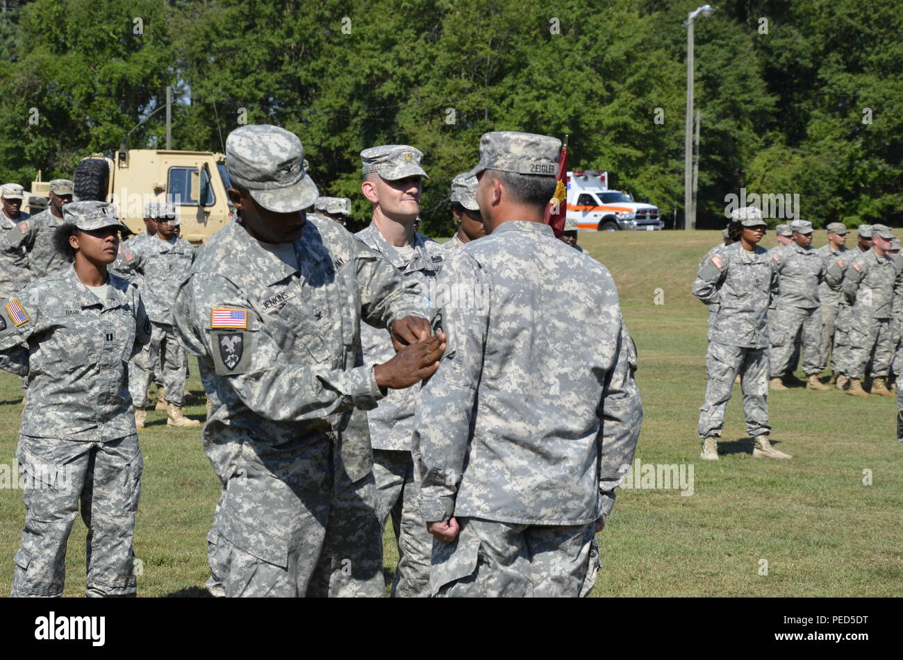 Col. David Jenkins, 228th Theater Tactical Signal Brigade commander ...
