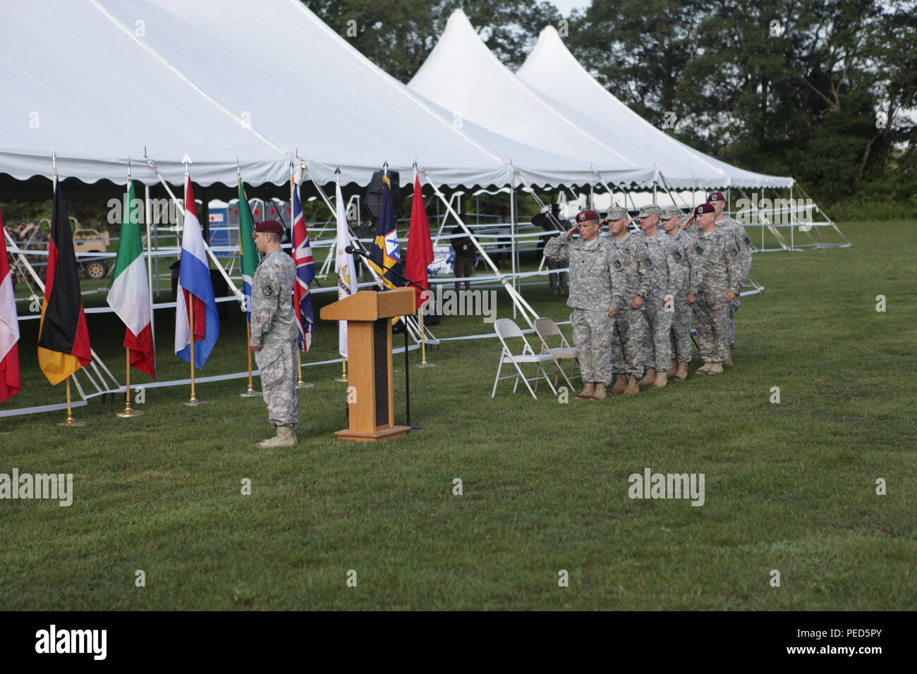 U.S. Army Lt. Col. David Neary, 56th Troop Command, R.I. National Guard ...