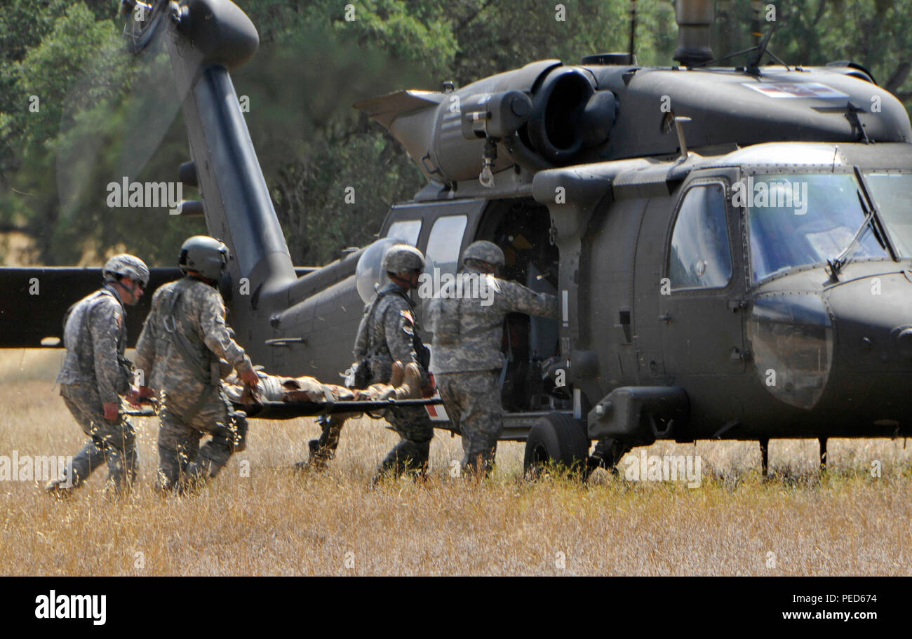 Soldiers from the 325th Combat Support Hospital move casualties to an ...
