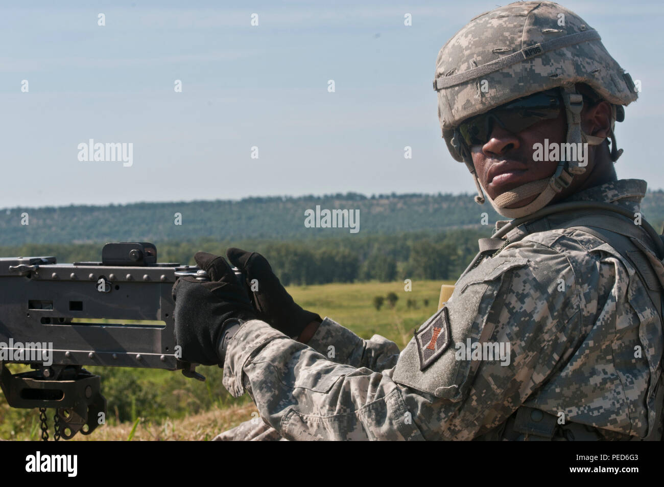 Combat engineer Spc.Travis Druffus from the 841st Engineer Battalion ...