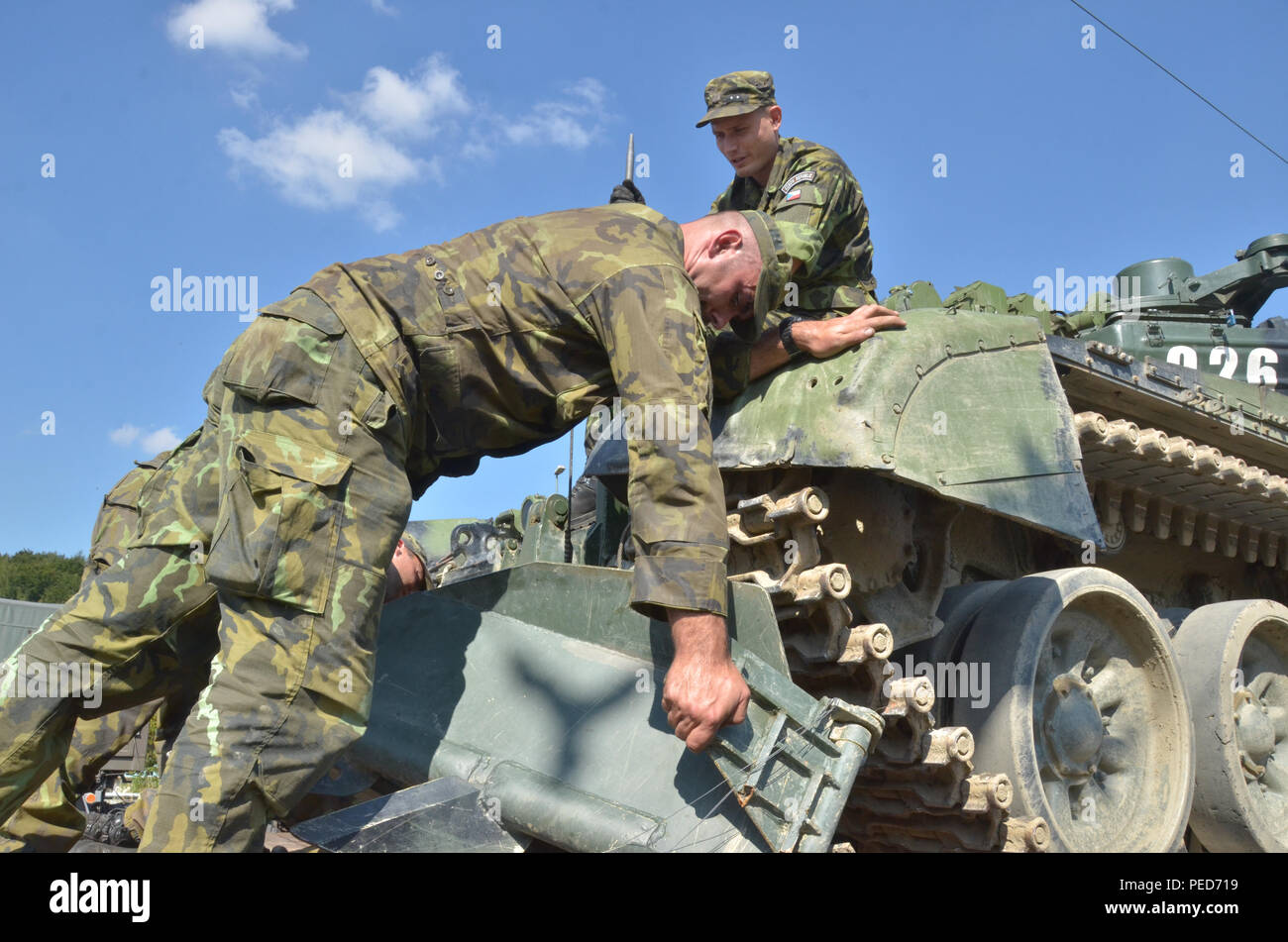 Czech soldiers 73rd tank battalion hi-res stock photography and images ...