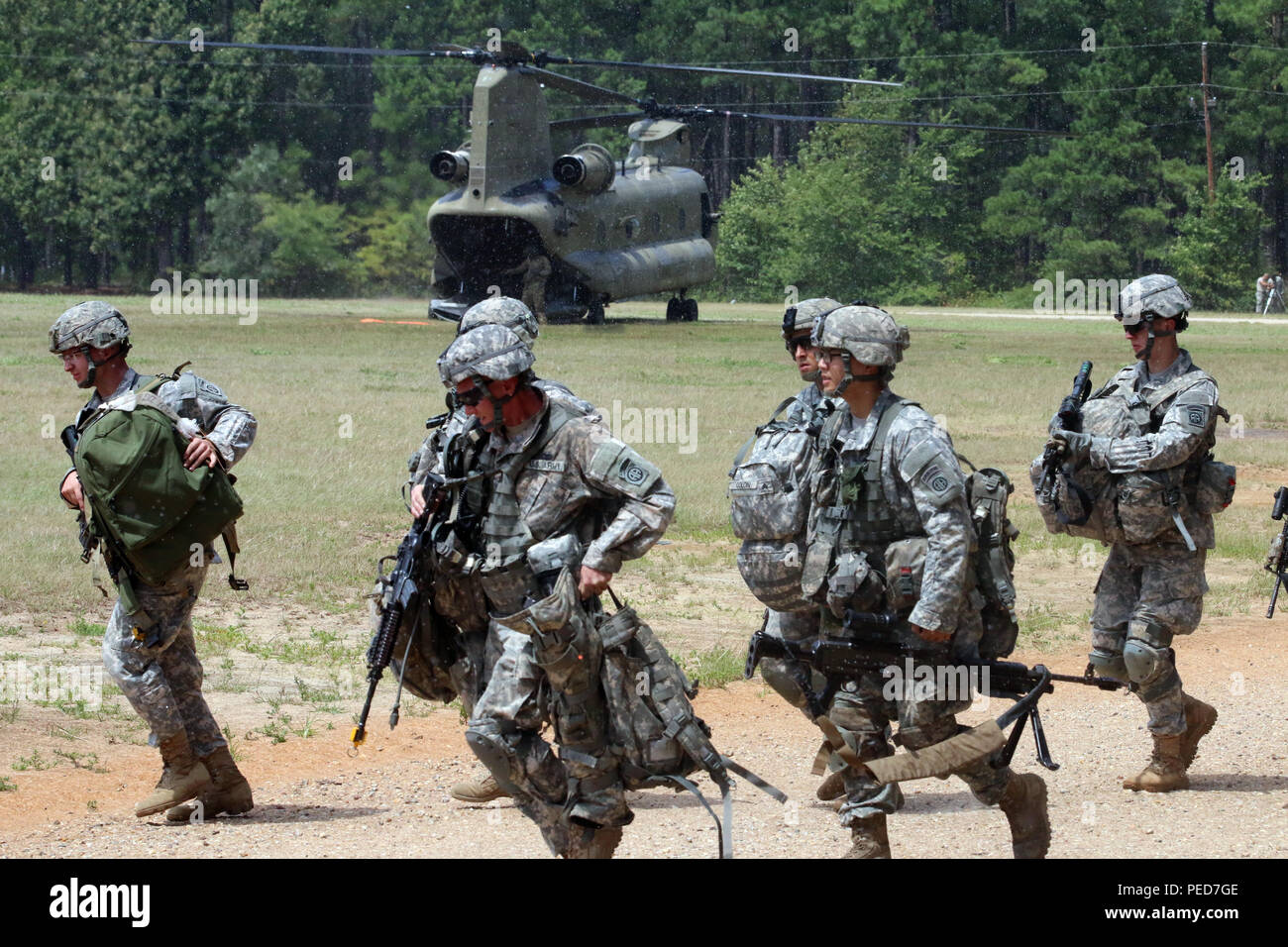 Paratroopers assigned with 1-508th Parachute Infantry Regiment, 3rd ...