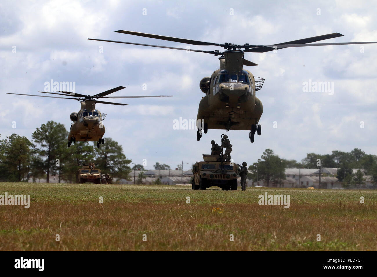 Paratroopers assigned with 1-508th Parachute Infantry Regiment, 3rd ...