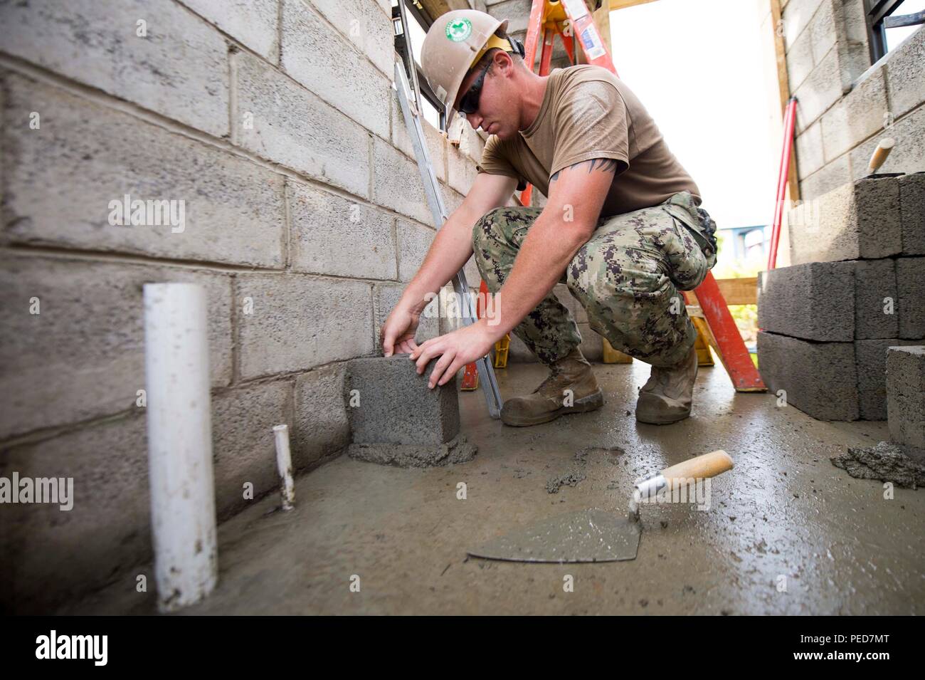 150803-N-AT101-072 ROSEAU, Dominica (Aug. 3, 2015) – Builder 3rd Class ...