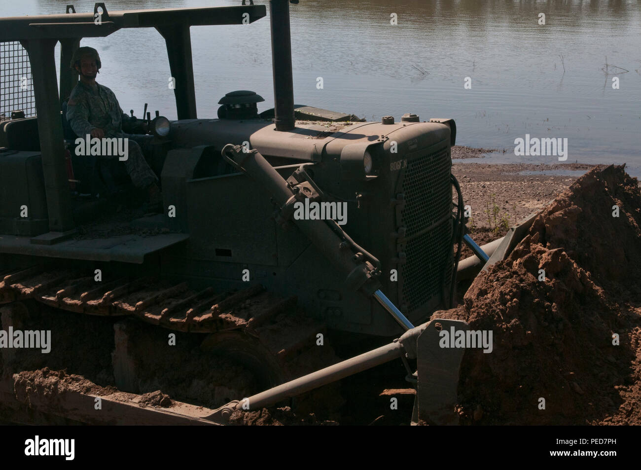 U.S. Army Reserve Sgt. Nicholas Chiodini, heavy equipment operator with ...
