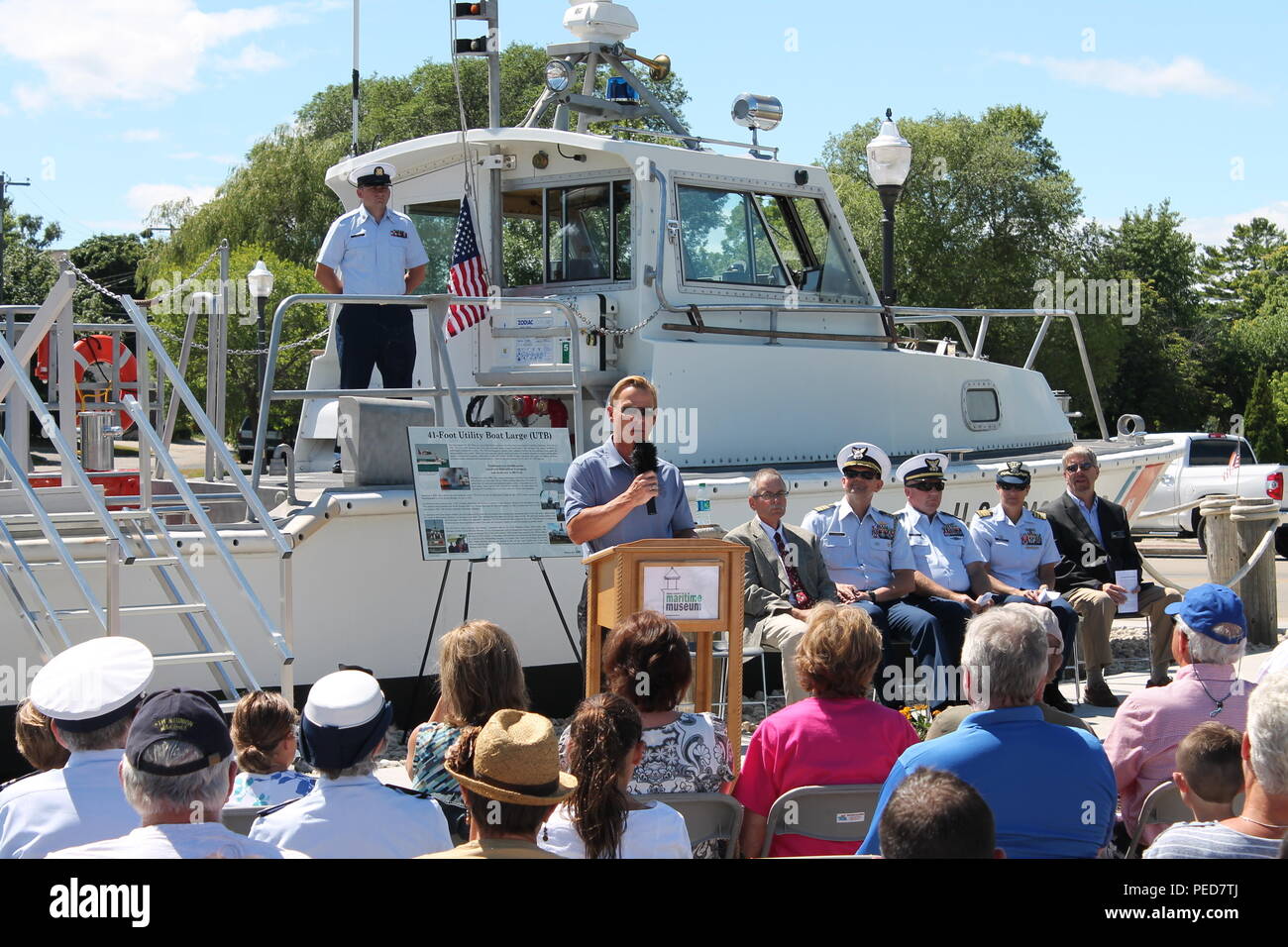 Retired Coast Guard Capt. Bob Desh, chairman of the Sturgeon Bay Coast ...