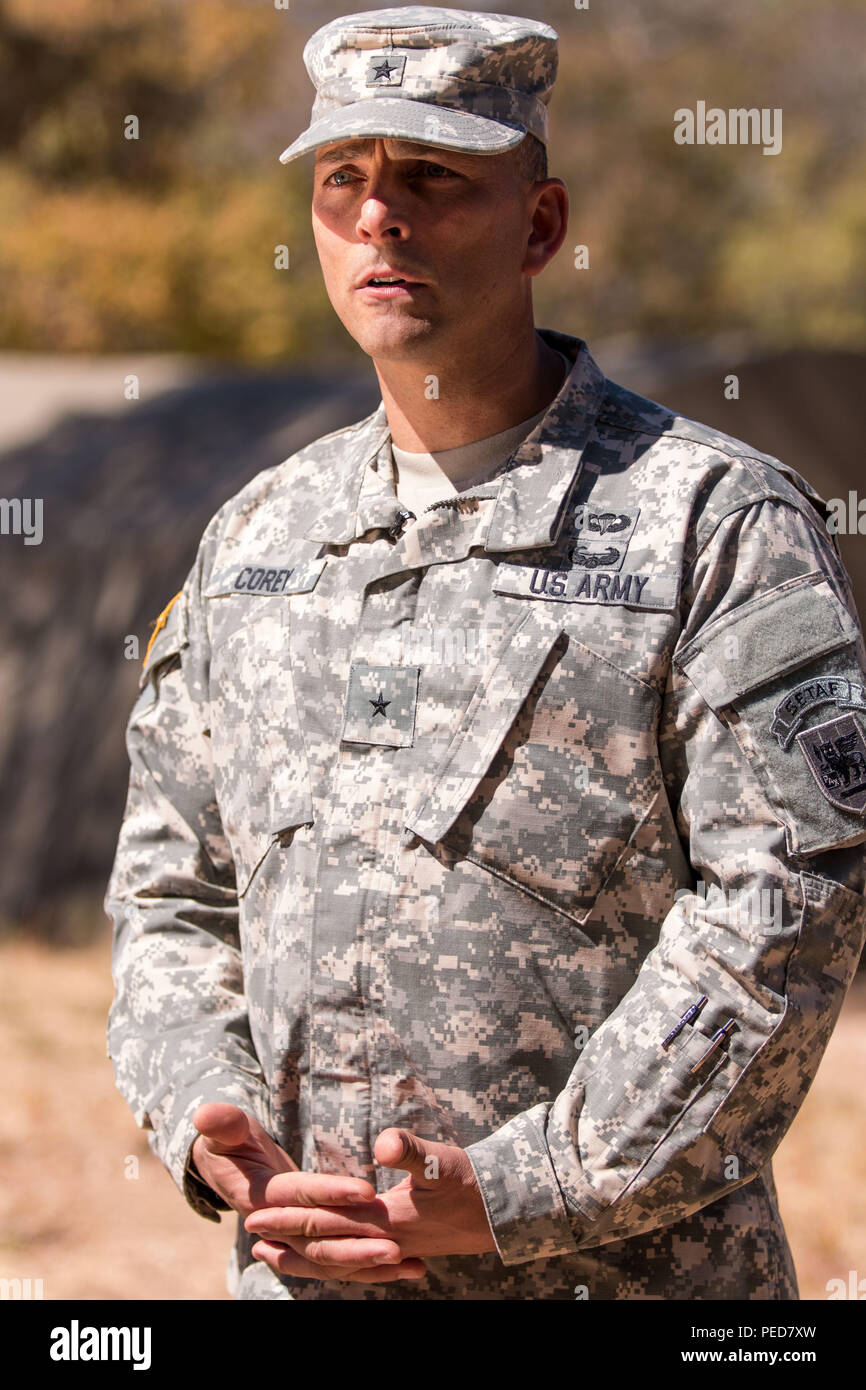 Deputy Commanding General U.S. Army Africa Peter L. Corey conducts an ...
