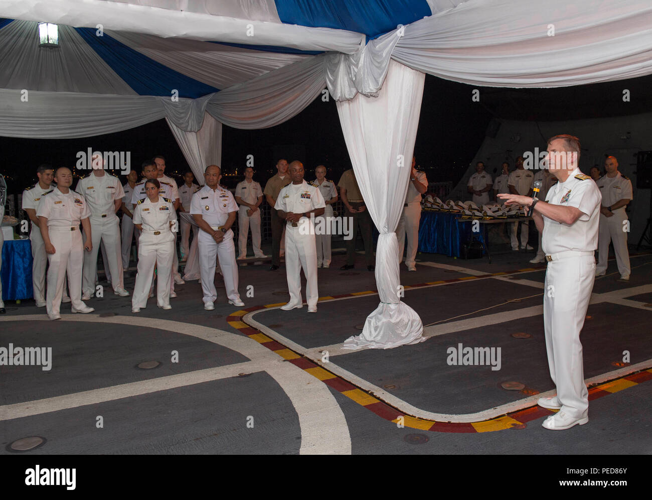 150804-N-MK881-267 SURABAYA, INDONESIA (August 4, 2015) Rear Adm ...