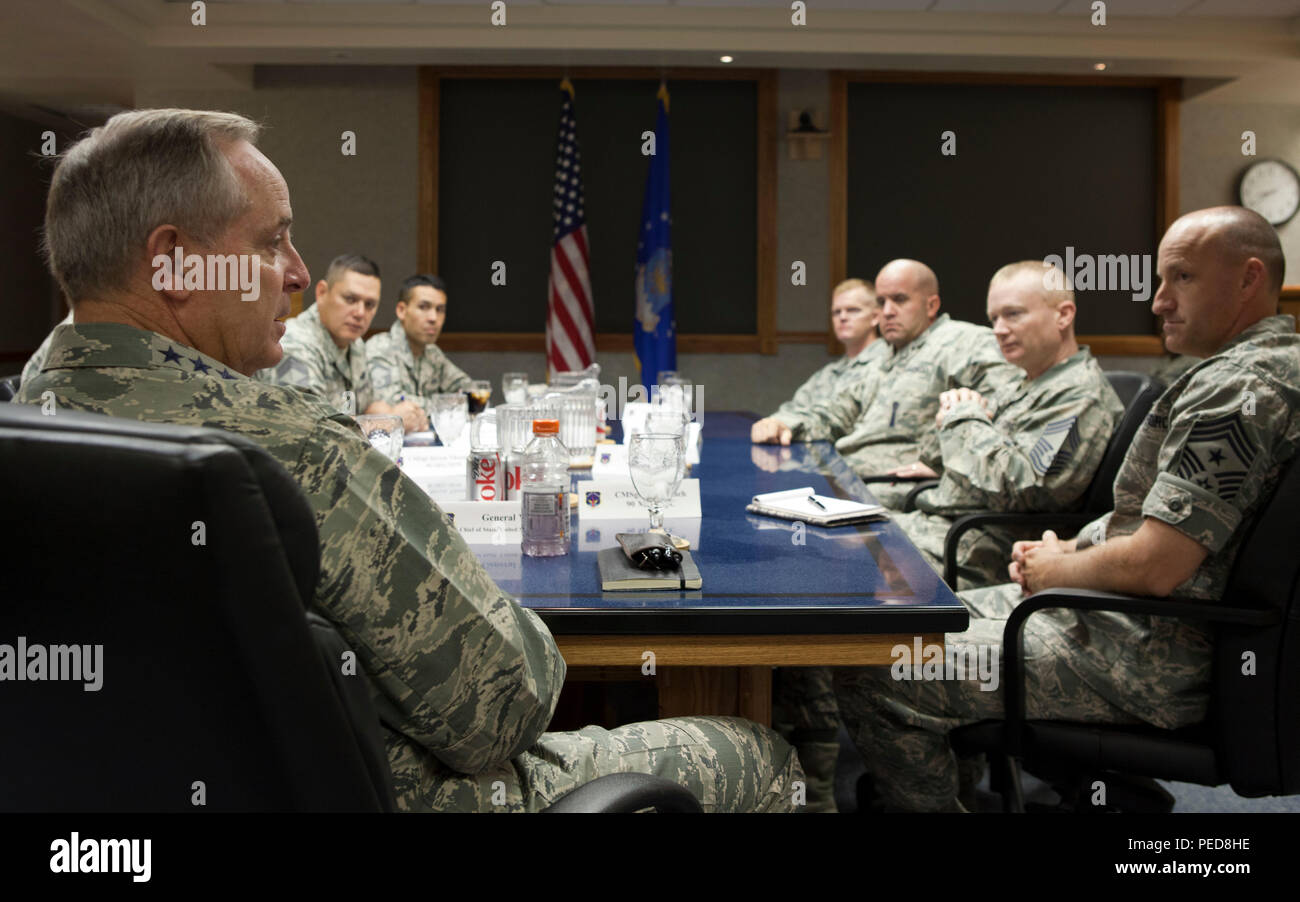Air Force Chief of Staff Gen. Mark A. Welsh III meets with 90th Missile ...