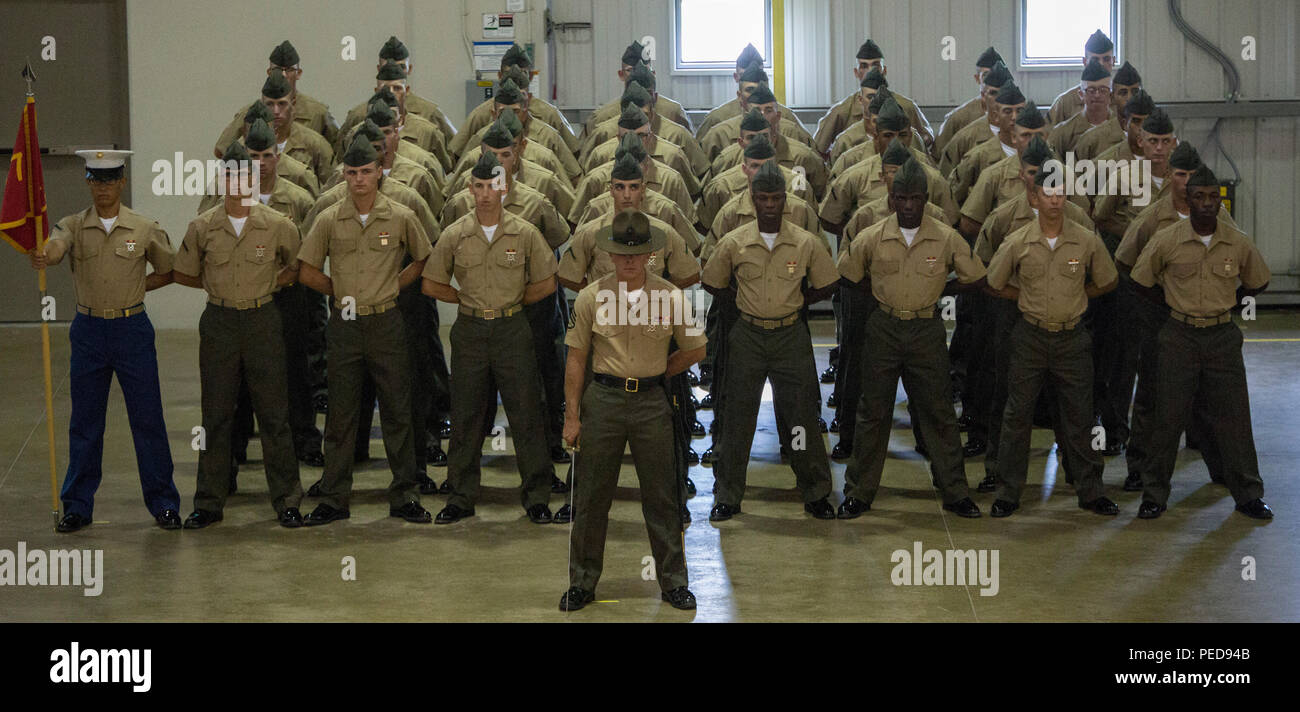 Platoon 2057, Hotel Company, 2nd Recruit Training Battalion, graduated ...