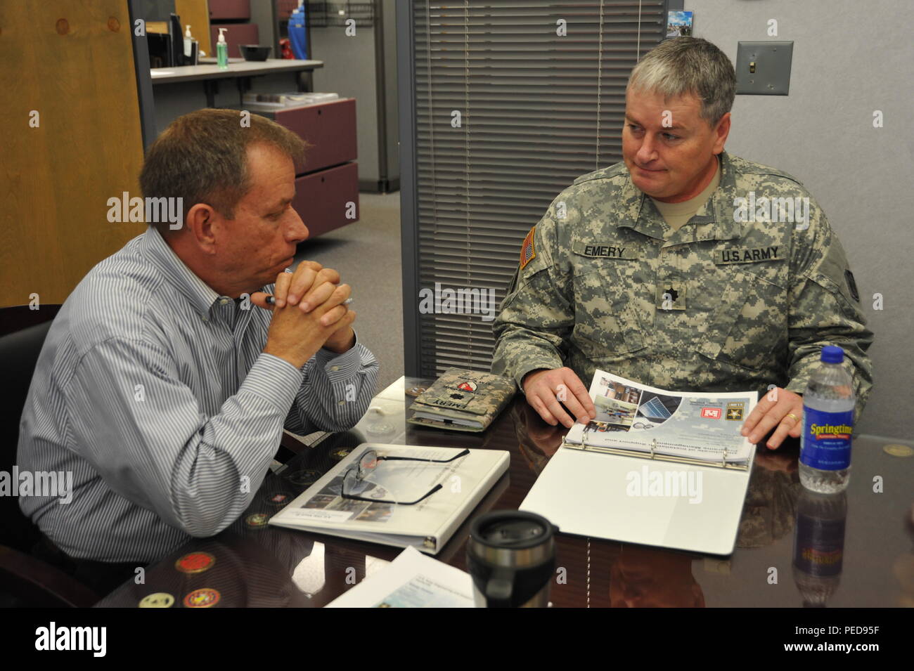 Lt. Col. Burlin L. Emery, deputy commander of the U.S. Army Engineering ...