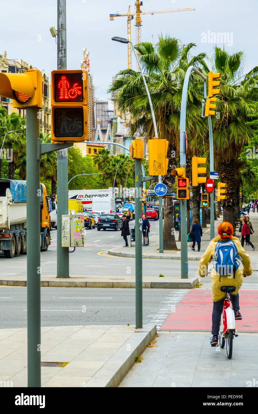 stop light at a cross walk showing signals Stock Photo - Alamy