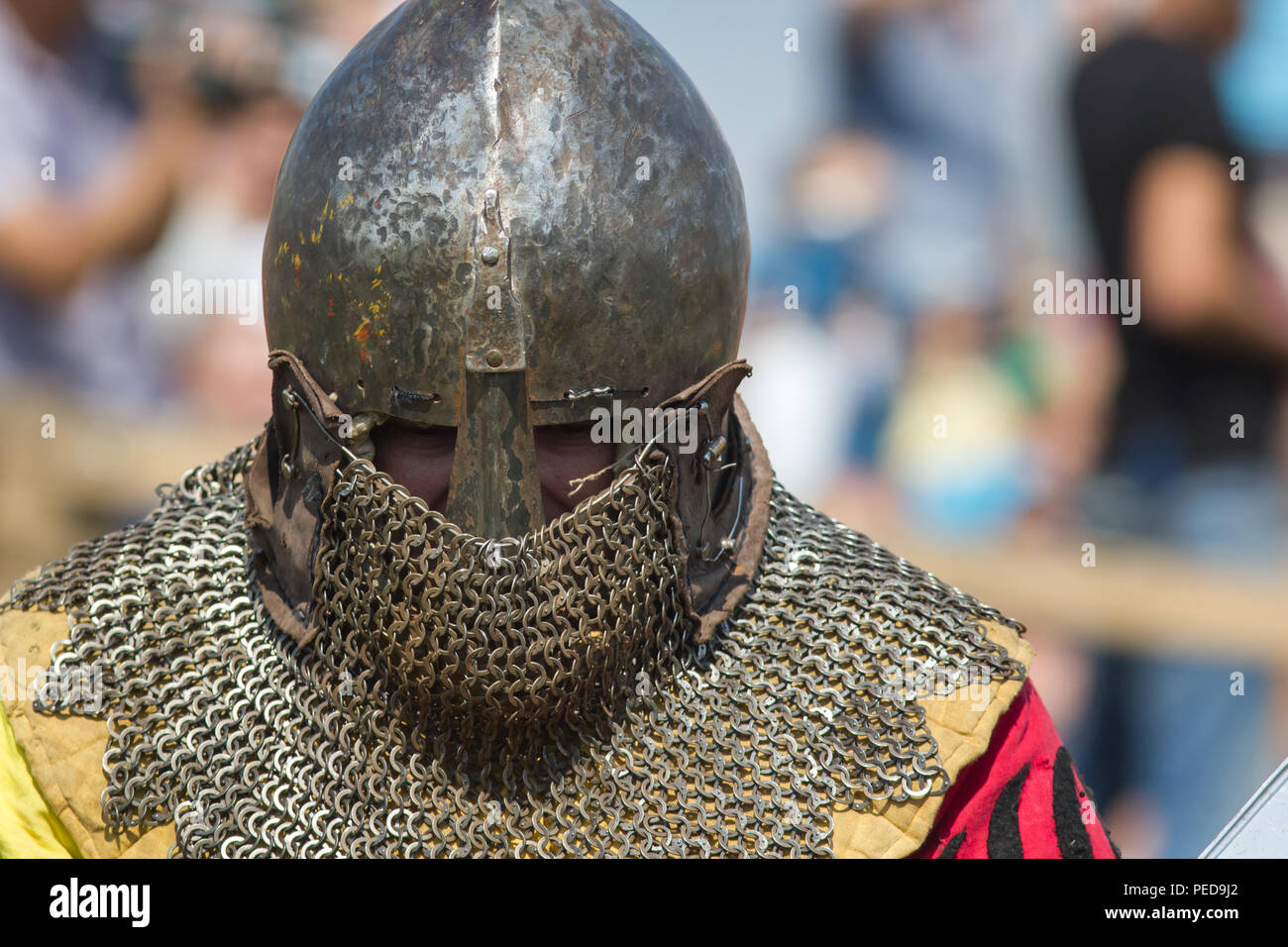 Bulgar, Russian Federation - August 2018, - knight tournament, knight ...