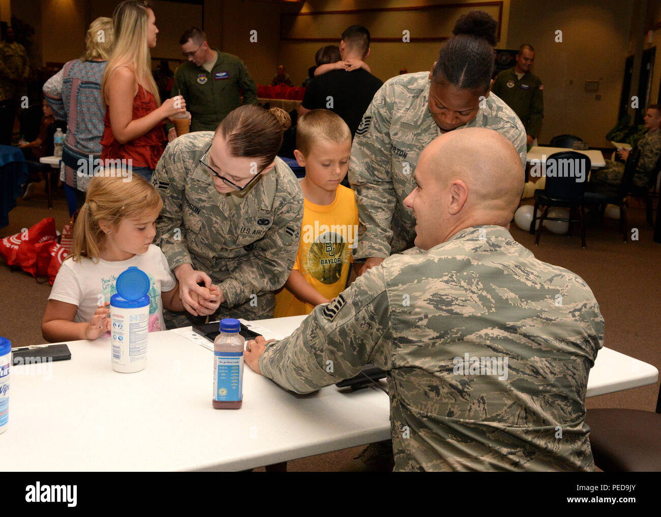 U.S. Air Force Tech. Sgt. Joshua Leach, Tech. Sgt. Kristy Horton, and ...
