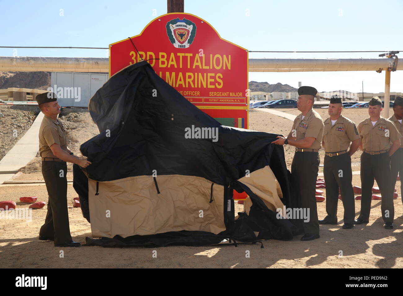 Lt. Col. Brian Middleton, commanding officer, 3rd Battalion, 4th Marine ...