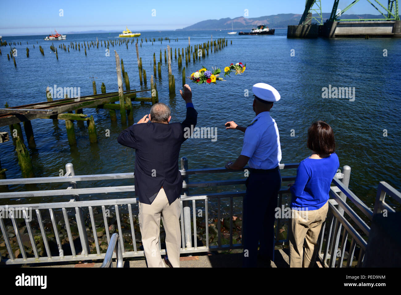 Curt Nehring, a Columbia River Bar pilot, Capt. Daniel Travers ...