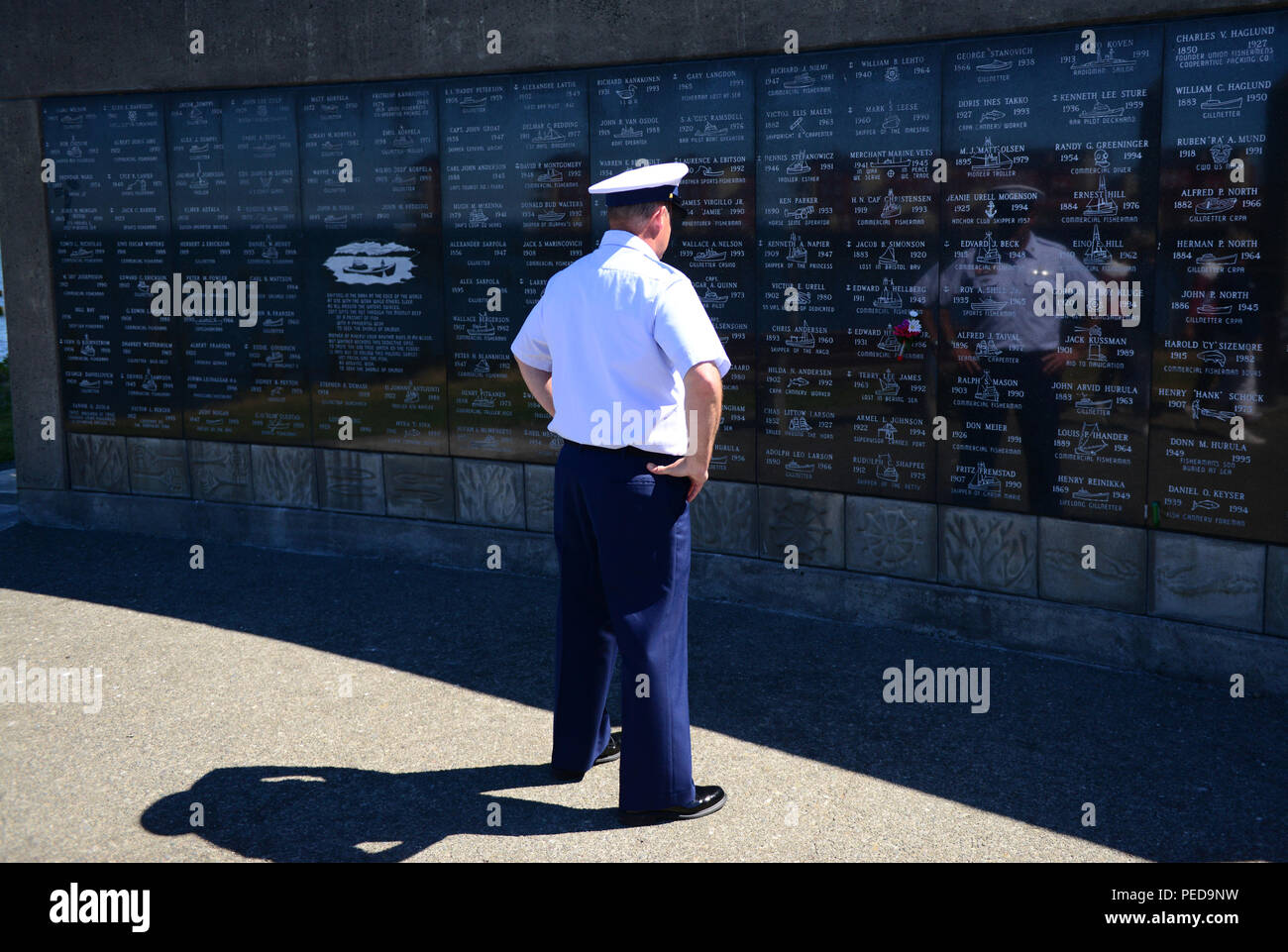 Chief Petty Officer Christopher Sheppard, officer in charge, Aids to ...