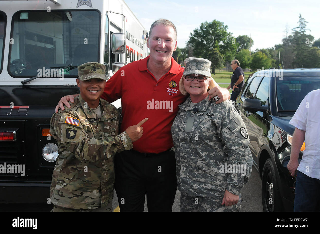 Army Reserve 1st. Sgt. Dominic Baruelo, left, and Chief Warrant Officer ...