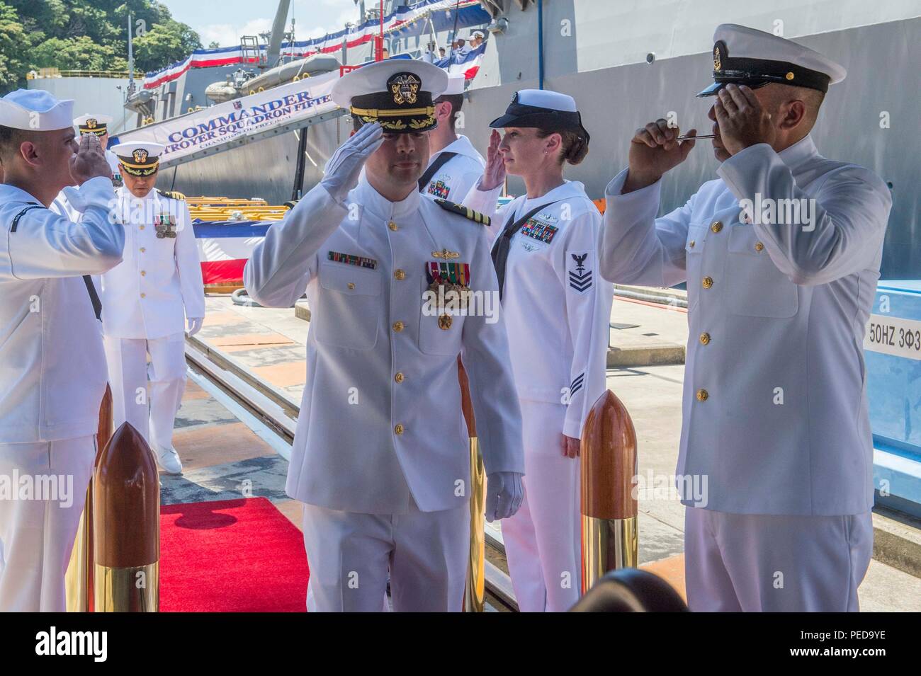 150806-N-ZZ786-056 YOKOSUKA, Japan (Aug. 6, 2015) Cmdr. Thane Clare ...
