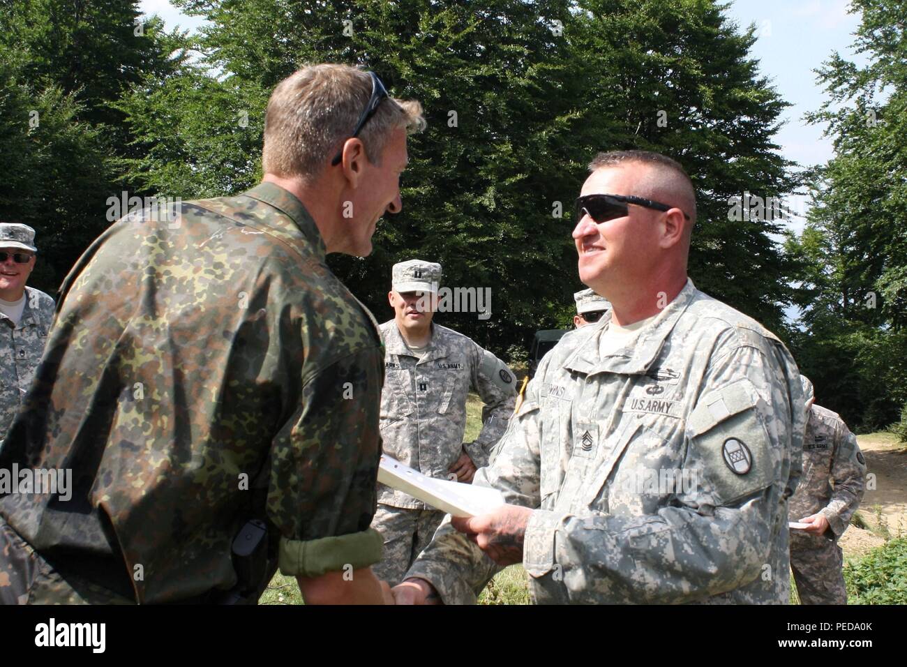 Master Sgt. Kenneth Blevins, part of the 30th Armored Brigade Combat ...